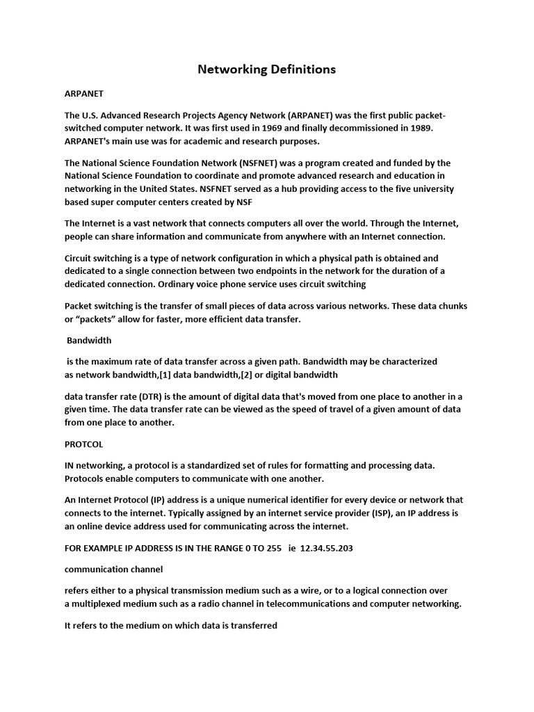 networking | PDF | Computer Network | World Wide Web