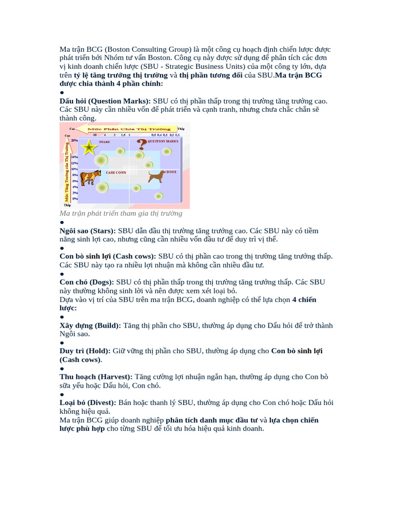 Ma trận BCG | PDF