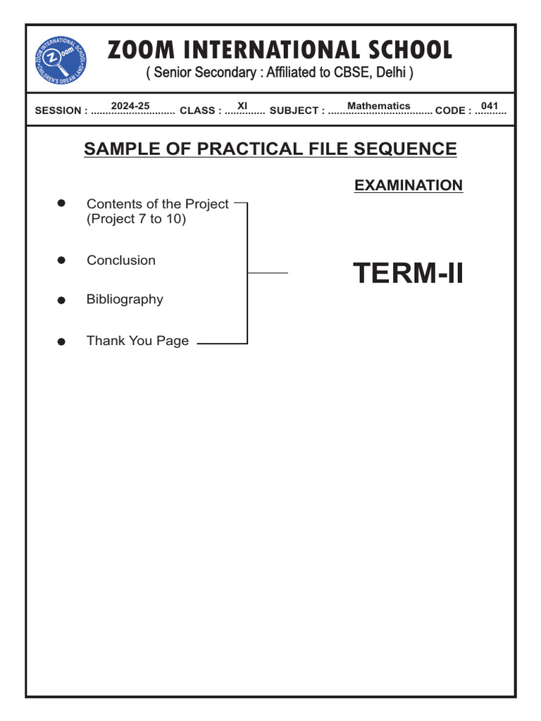 1397xi - Mathematics Project - Term-Ii With File Sequence | PDF ...