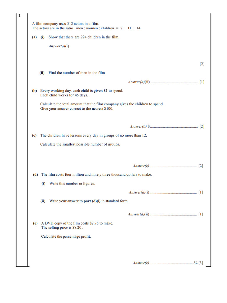 Math 0580 Paper 4 Practise Paper 1 | PDF