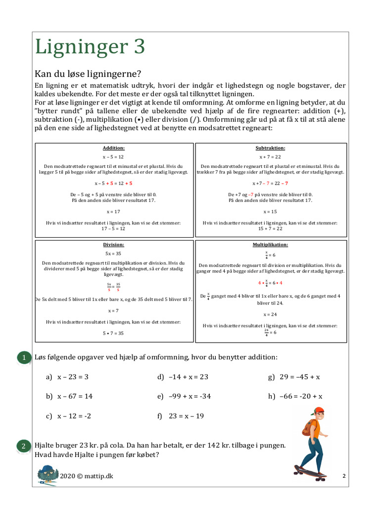 Ligninger-3-2 1 | PDF