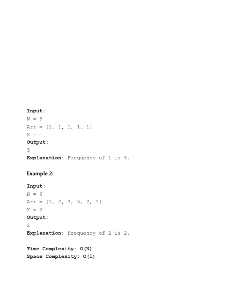 Frequency Count in Arrays and Strings | PDF | Algorithms And Data Structures | Programming Paradigms