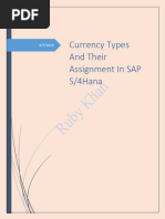 Understanding Currency Types in SAP | PDF | Exchange Rate | Currency