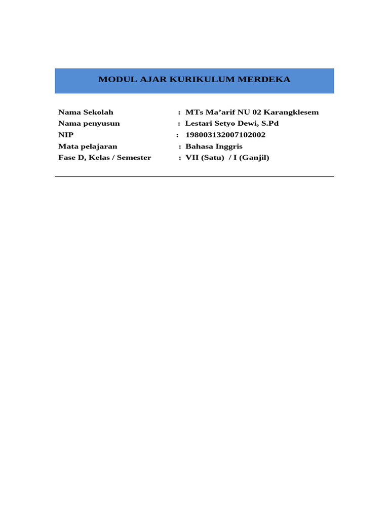 4. Modul Ajar BAB 1_FIX PRINT | PDF