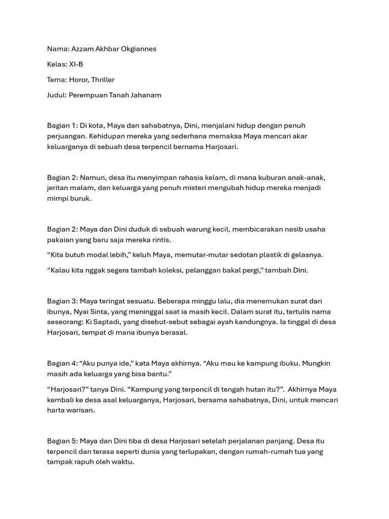 Cerpen Azzam Akhbar Okgiannes | PDF