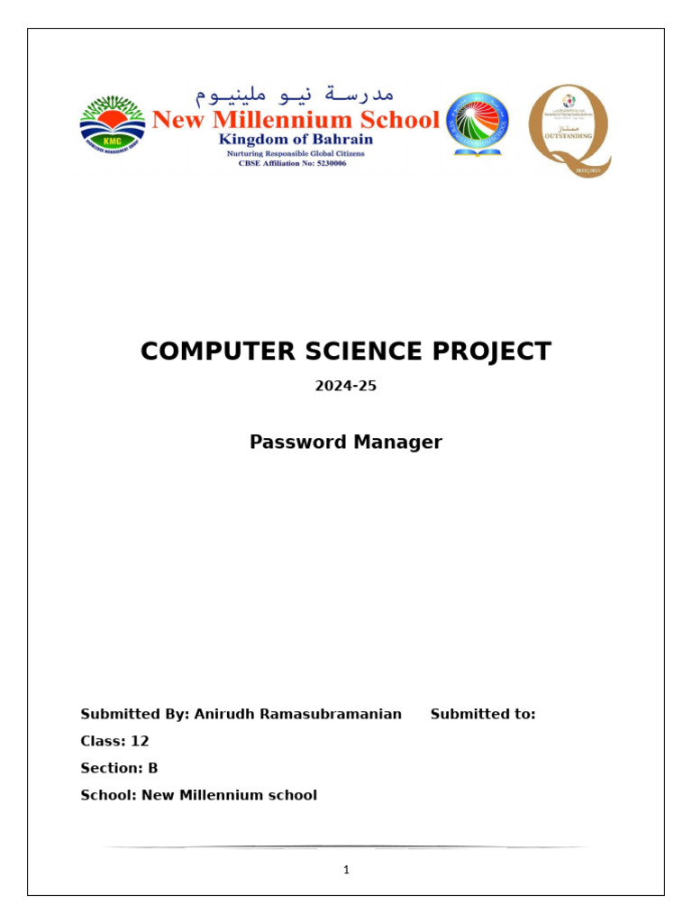CS Project Anirudh (Change Name in Certificate) | PDF | My Sql | Databases