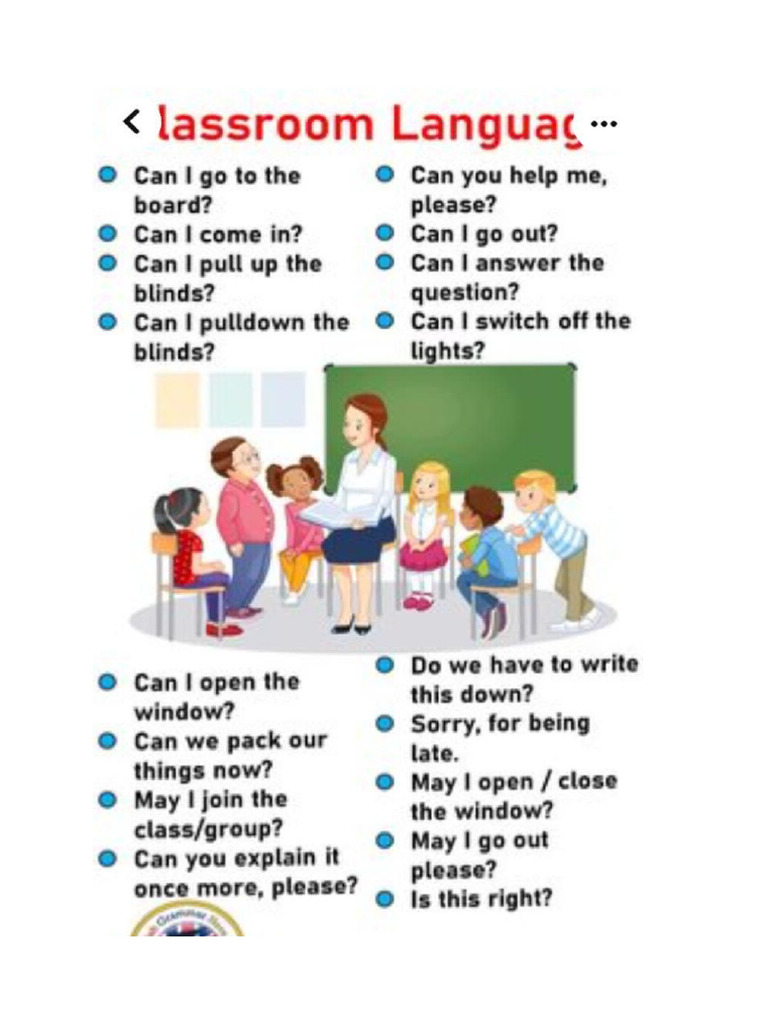 classroom language | PDF
