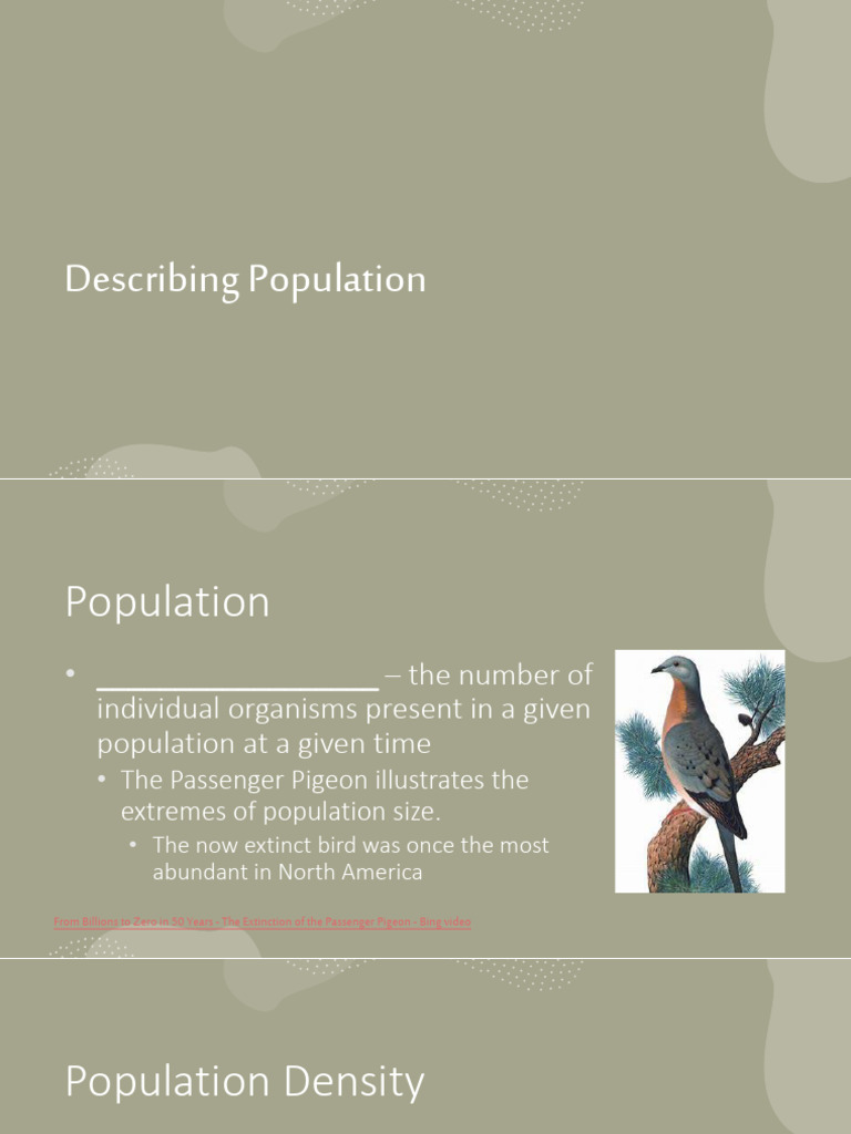 Describing Populations Notes Student - Edited | PDF | Natural ...