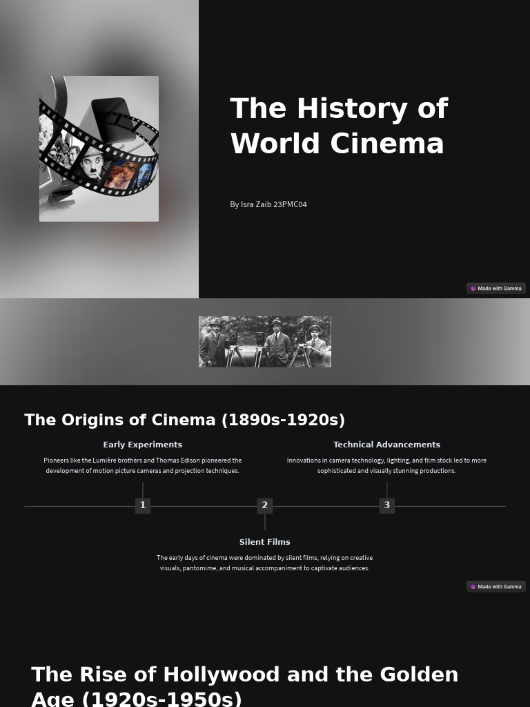 The History of World Cinema | PDF | Cinematography | Cinema Of The ...