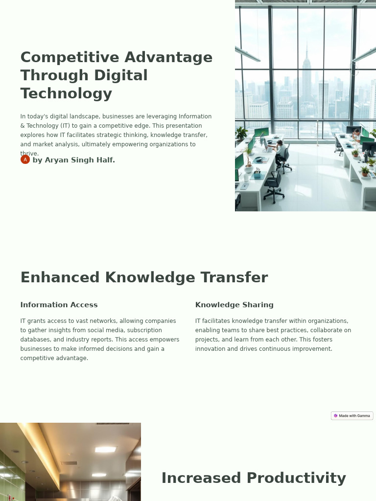 02 Competitive-Advantage-Through-Digital-Technology | PDF | Competitive Advantage | Automation