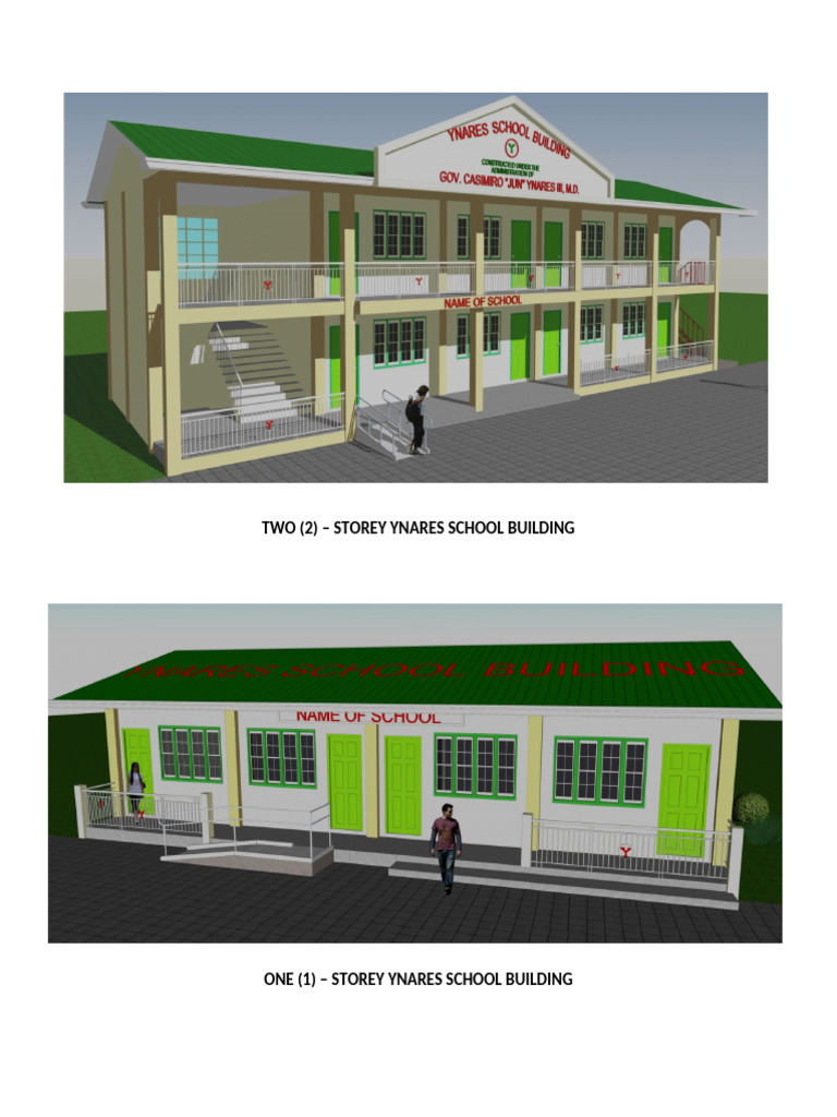 Two (2) - Storey Ynares School Building | PDF