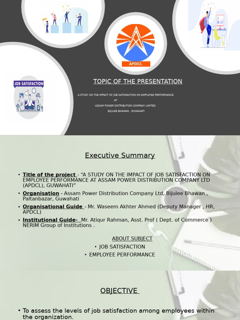 Apdcl Sip | PDF | Job Satisfaction | Business