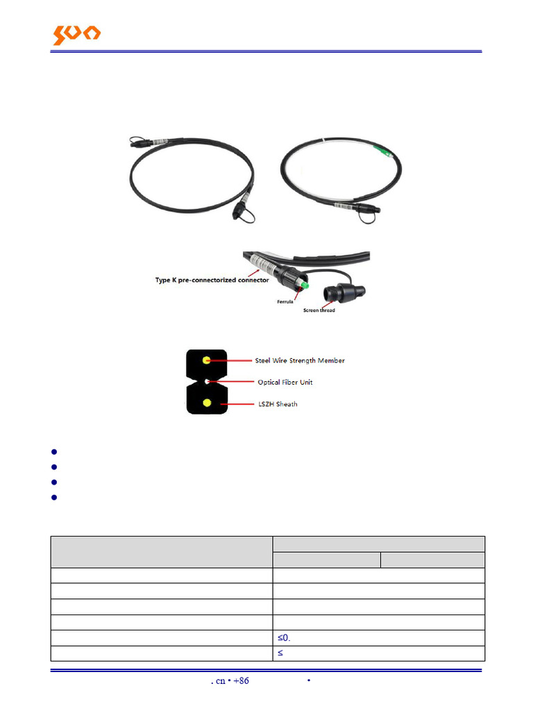 FOPC159 SUN-PKSC-xM-PKSC-A2-23W Pre-Connectorized Patchcord or Pigtail (GJXH 2-3mm) | PDF ...