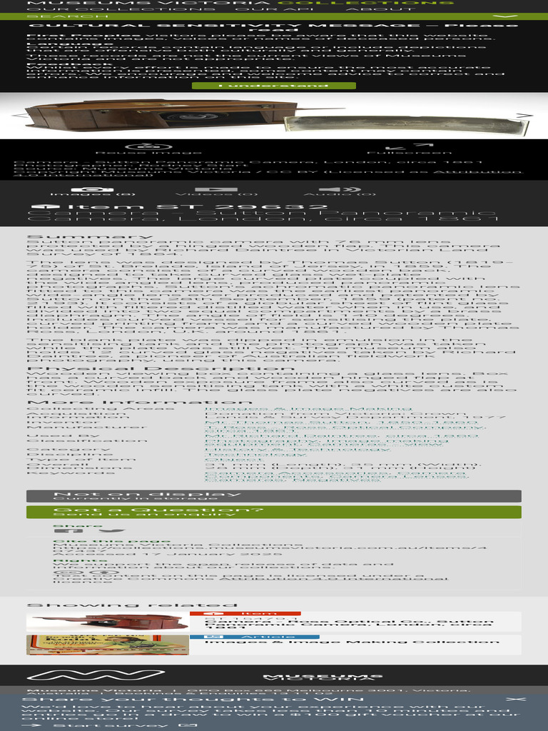 Camera - Sutton Panoramic Camera, London, Circa 1861 | PDF | Camera ...