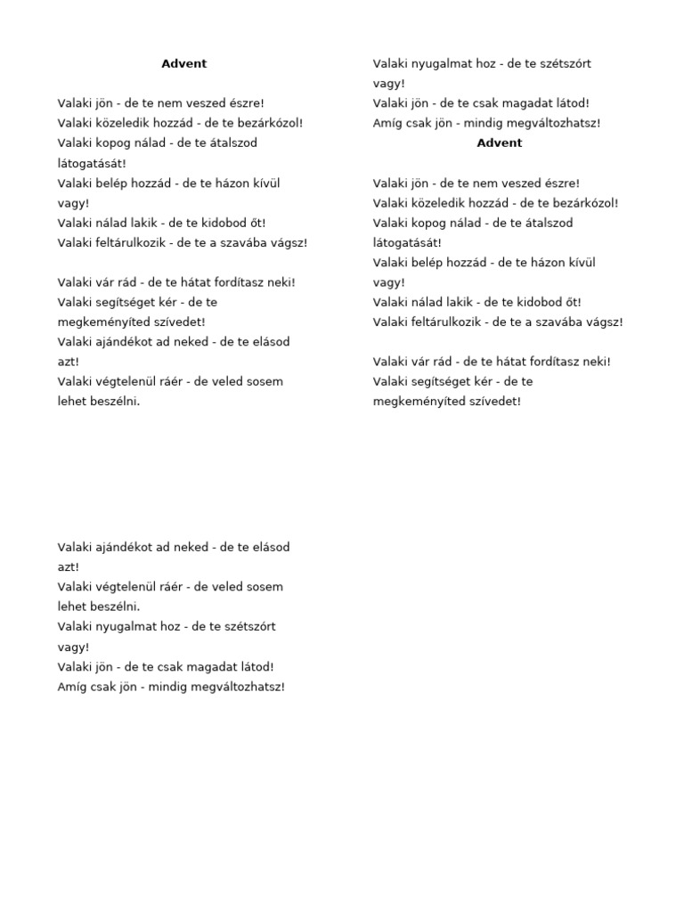 Valaki Jön | PDF