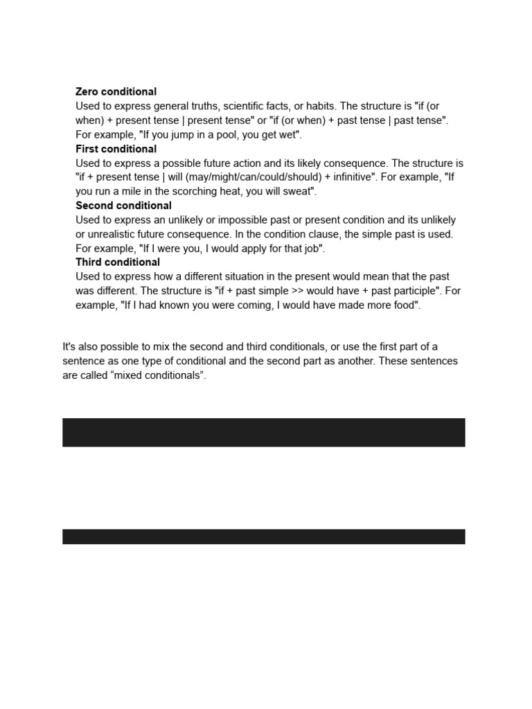 Conditionals | PDF