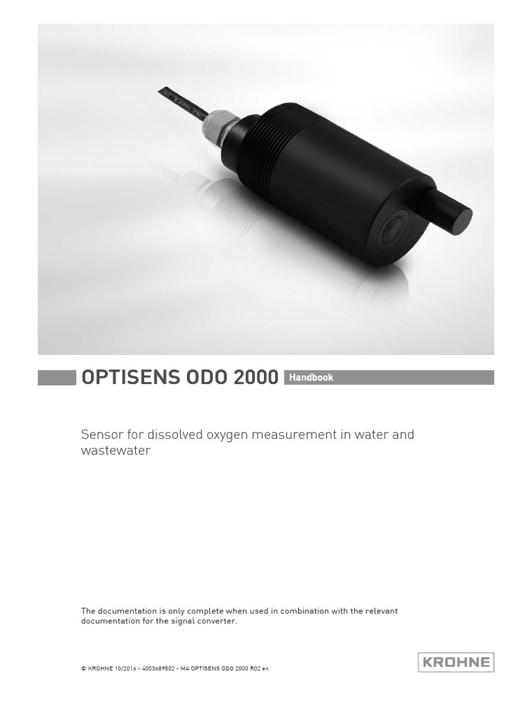 MA OPTISENS-ODO-2000 en 161020 4003689502 R02 | PDF | Power Supply ...
