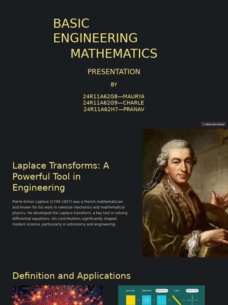 Basic Engineering Mathematics | PDF | Laplace Transform | Function ...