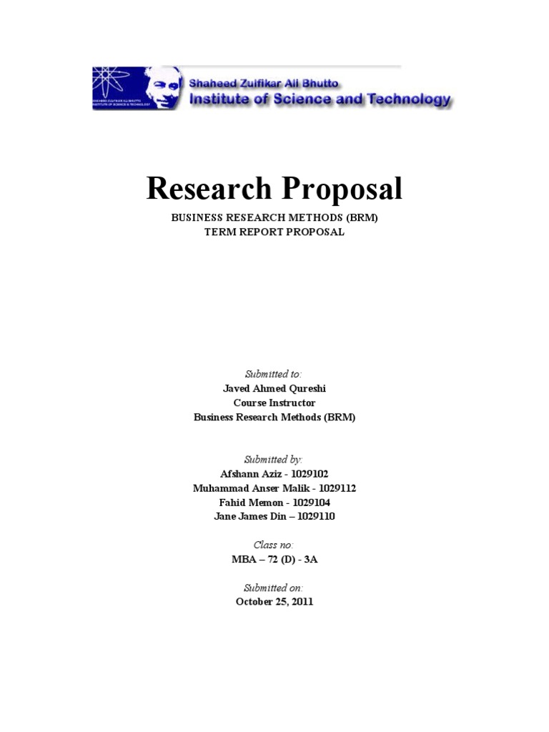 MBA Research Proposal on Branchless Banking | PDF | Survey Methodology ...