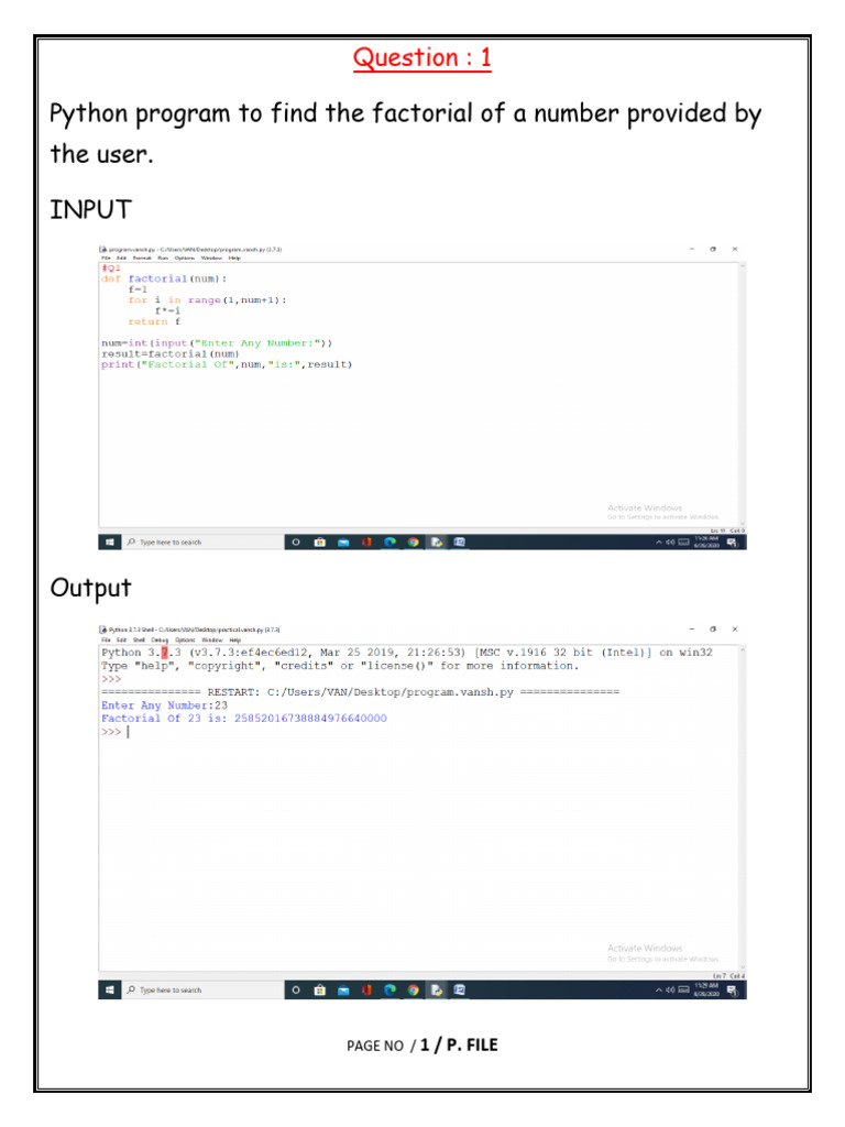 PART-1 new corrected practical file _2024(1-15) | PDF | Menu (Computing ...