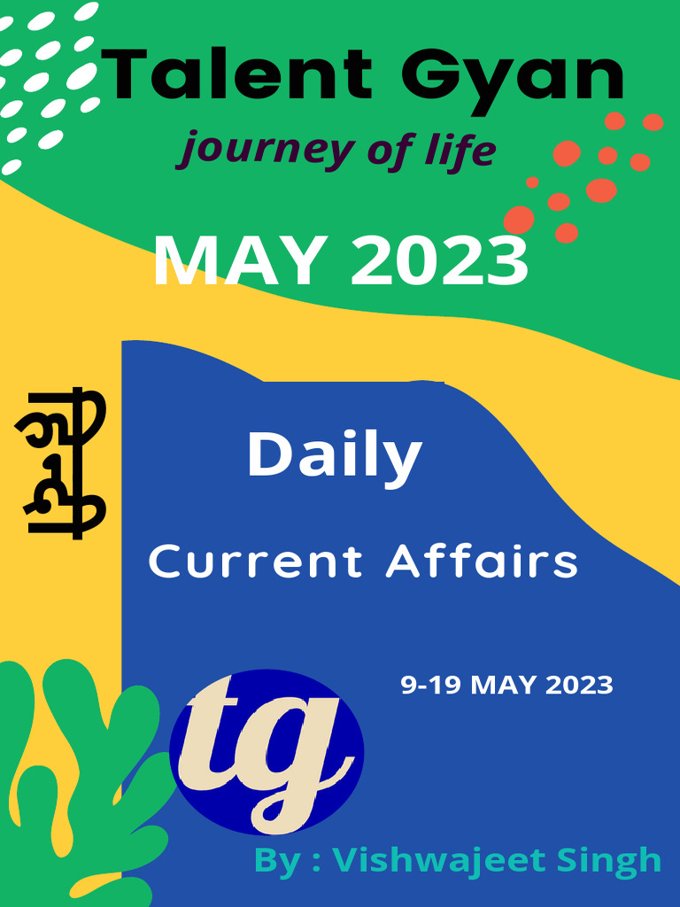 9-19 MAY 2023 Current Affairs PDF | PDF