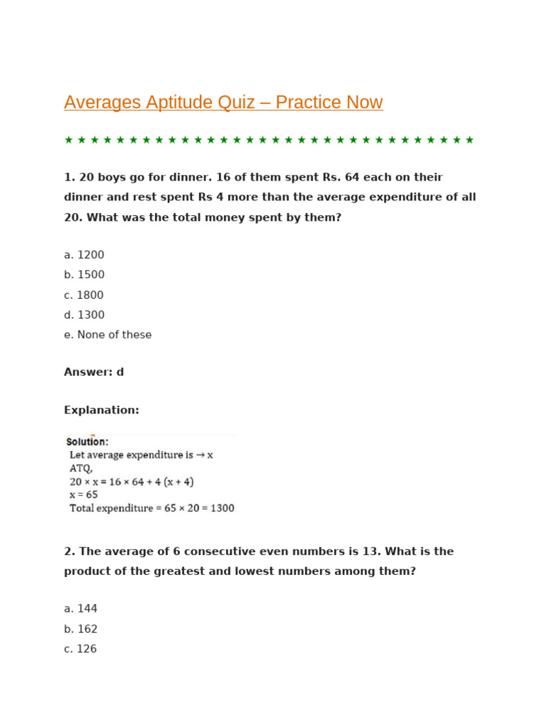 Cognizant Aptitude Questions | PDF | Speed | Investing