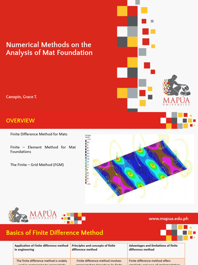 Finite Difference-Method-Grid Method.pptx | PDF | Finite Element Method | Mathematical Analysis
