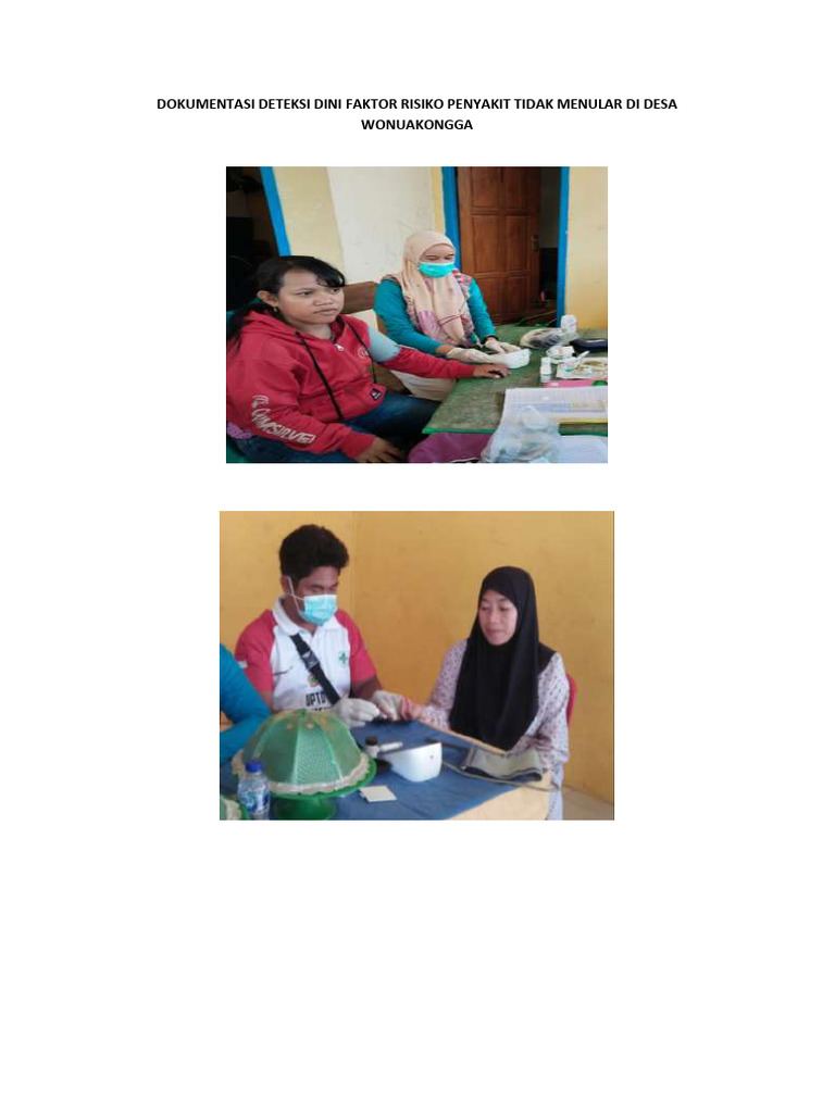 Dokumentasi Deteksi Dini Faktor Risiko Penyakit Tidak Menular Di Desa Wonuakongga | PDF