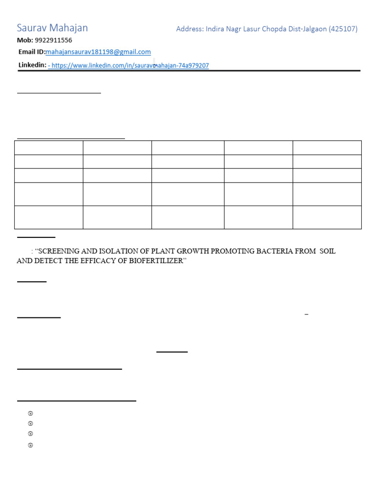 Saurav Resume Micro - Exp09 | PDF