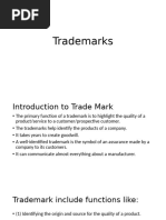 Evolution and Functions of Trademarks | PDF | Trademark | Property Law