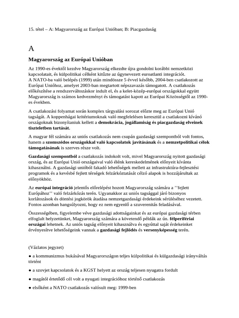 Tétel | PDF