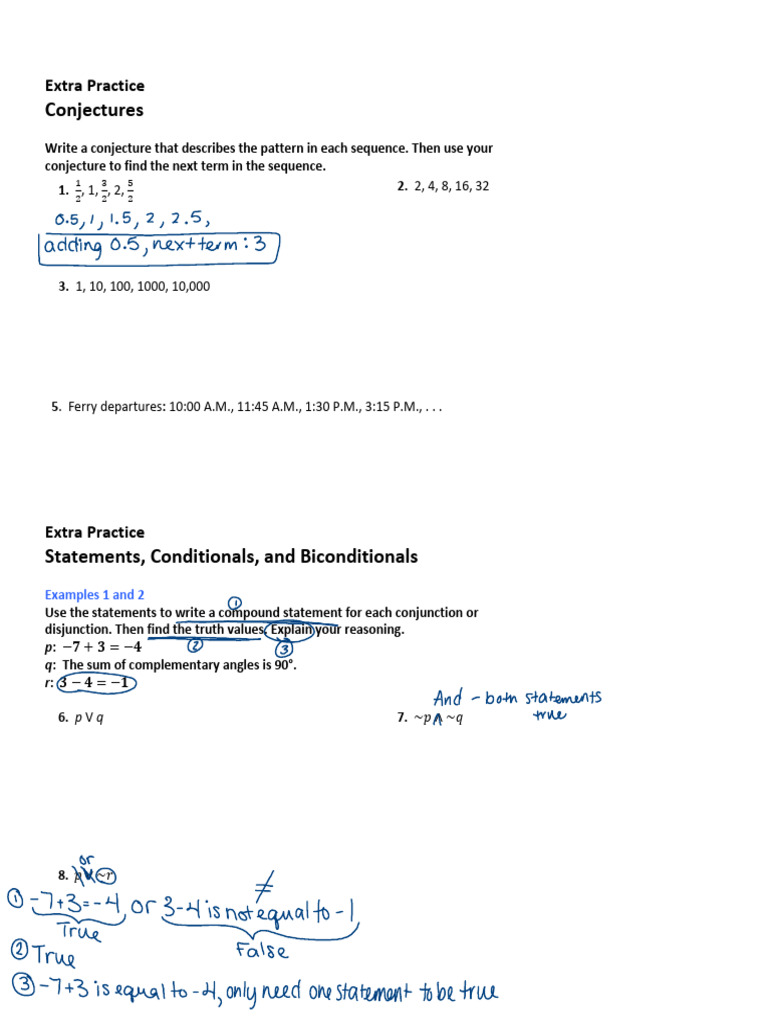 3-1 & 3-2 Extra Practice | PDF