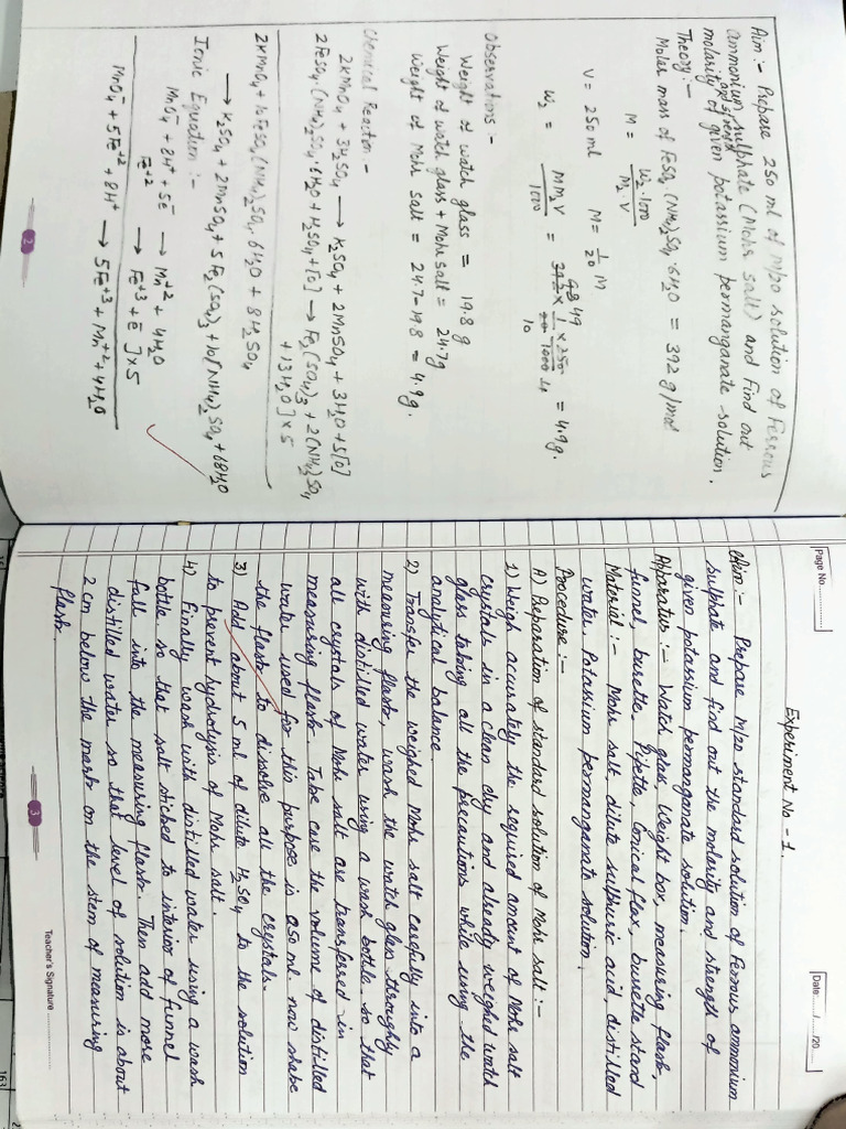 Chemistry Practical File Class Xii | PDF