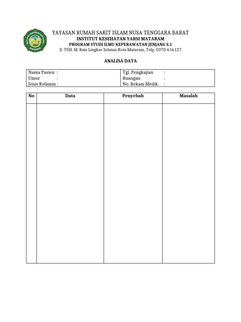 Format Analisa Data Pdf