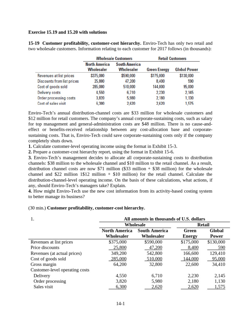 Customer Profitability Analysis | PDF | Economies | Business Economics
