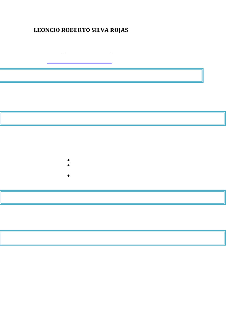 CV Roberto Silva Rojas | PDF