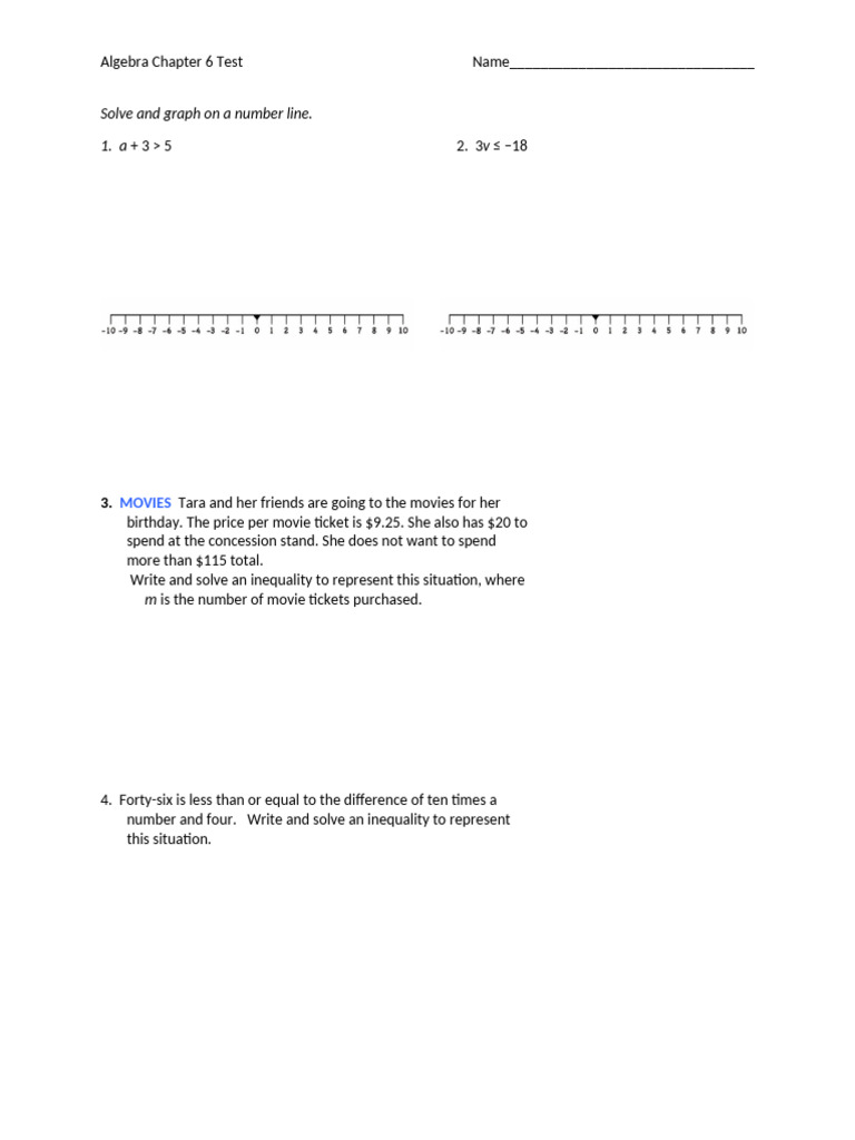 Chapter 6 Test | PDF