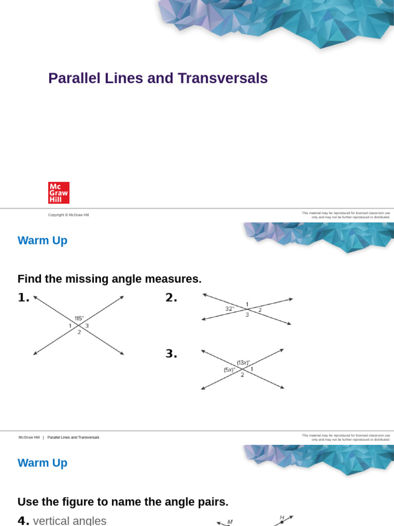 Parallel Lines and Transversals | PDF | Elementary Mathematics | Euclid