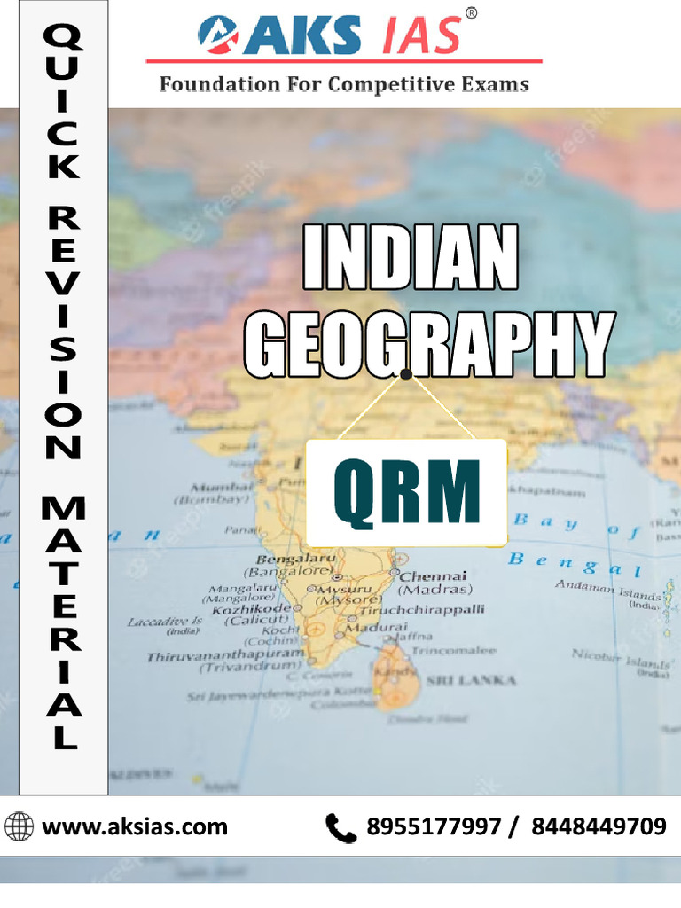 Indian Geography Quick Revision Guide | PDF | Monsoon | Himalayas