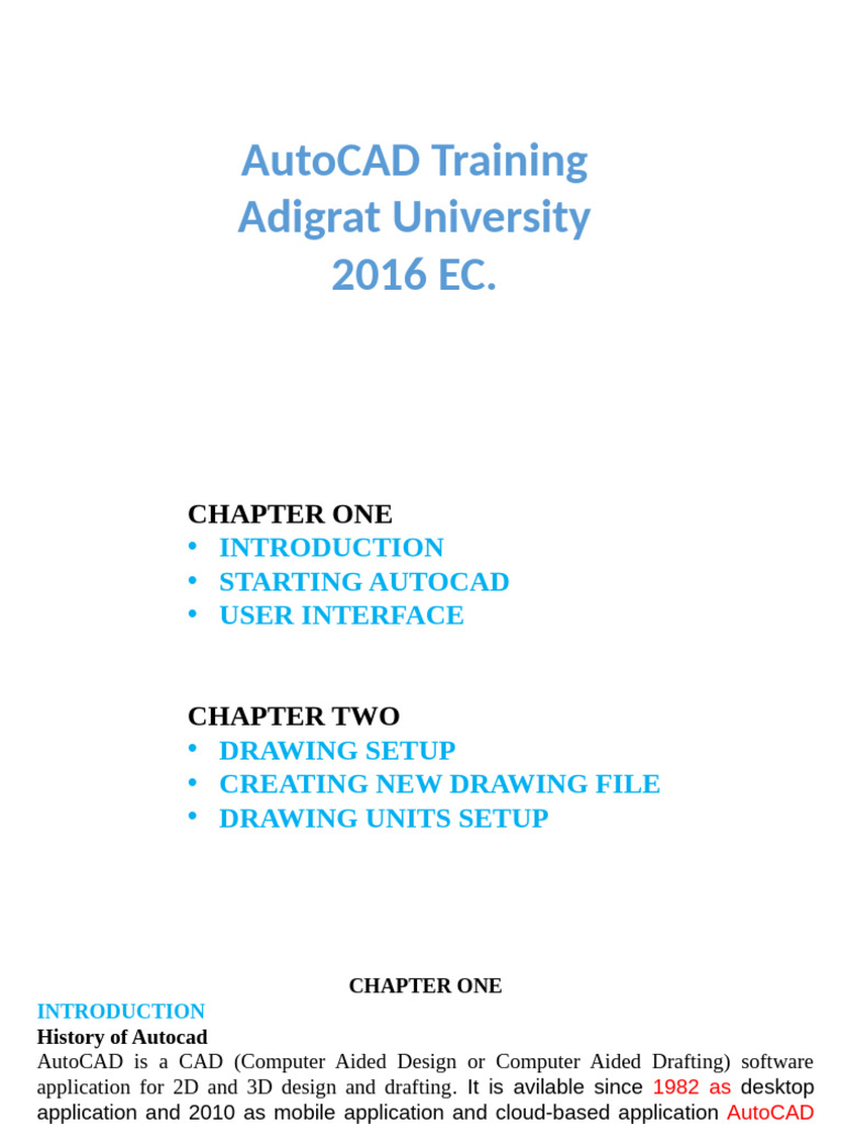 Presentation1 | PDF | Auto Cad | Menu (Computing)