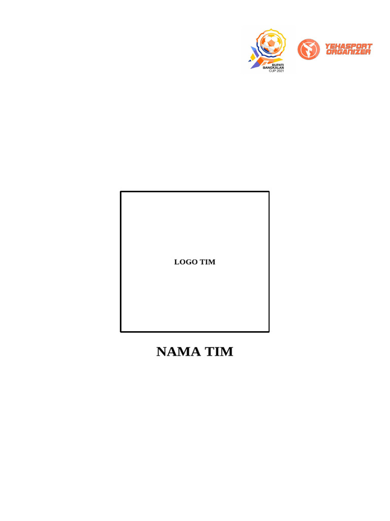 FORM PENDAFTARAN (NAMA TIM) | PDF