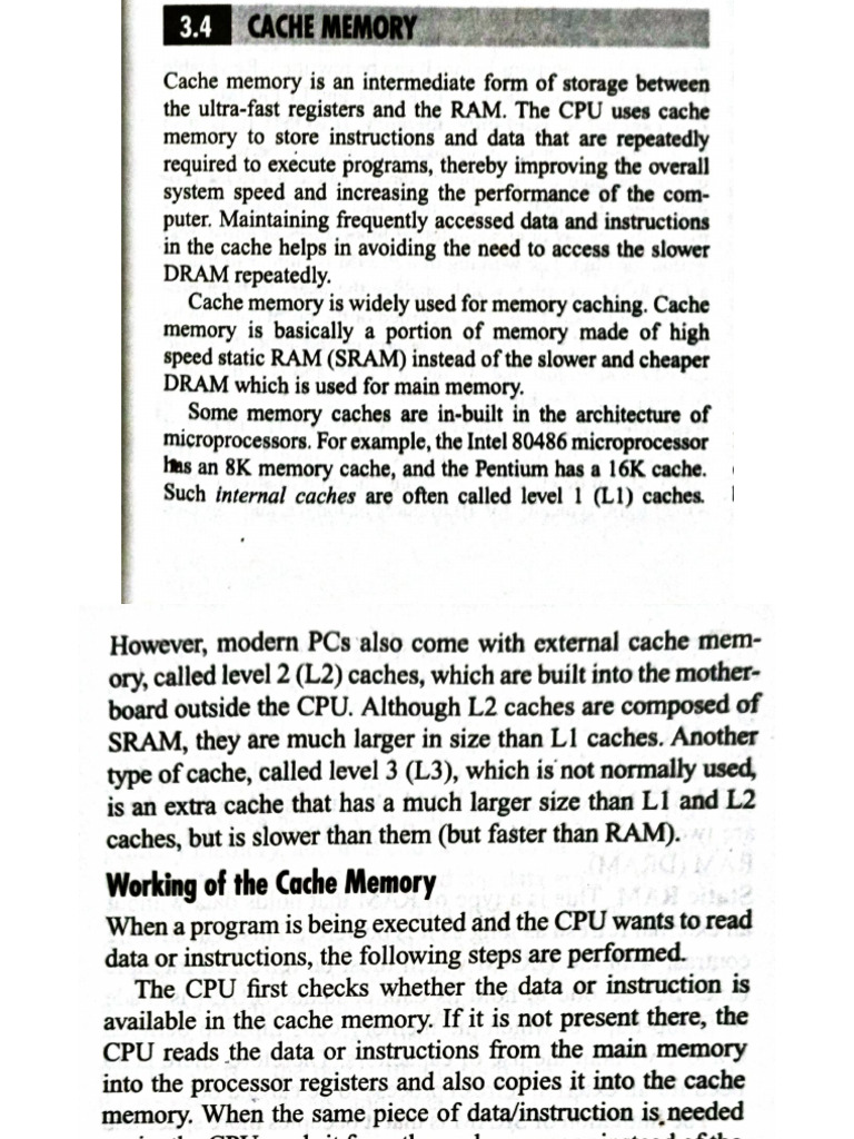 Cache Memory | PDF