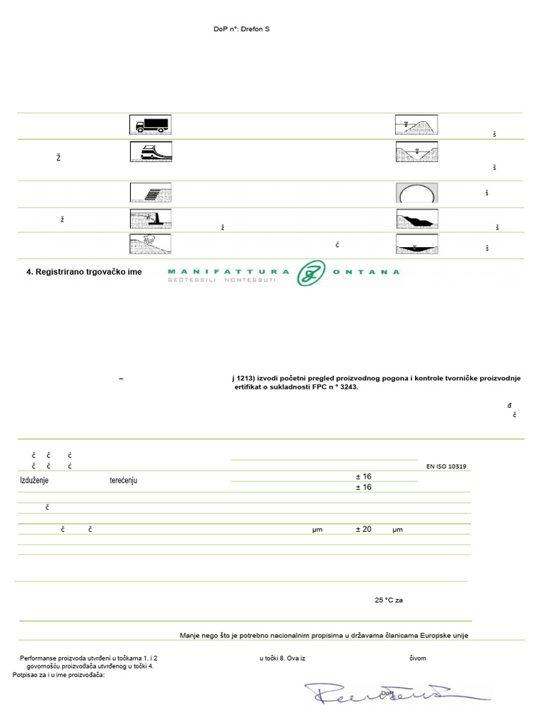 Drefon S 300 Izjava o Svojstvima HRV | PDF