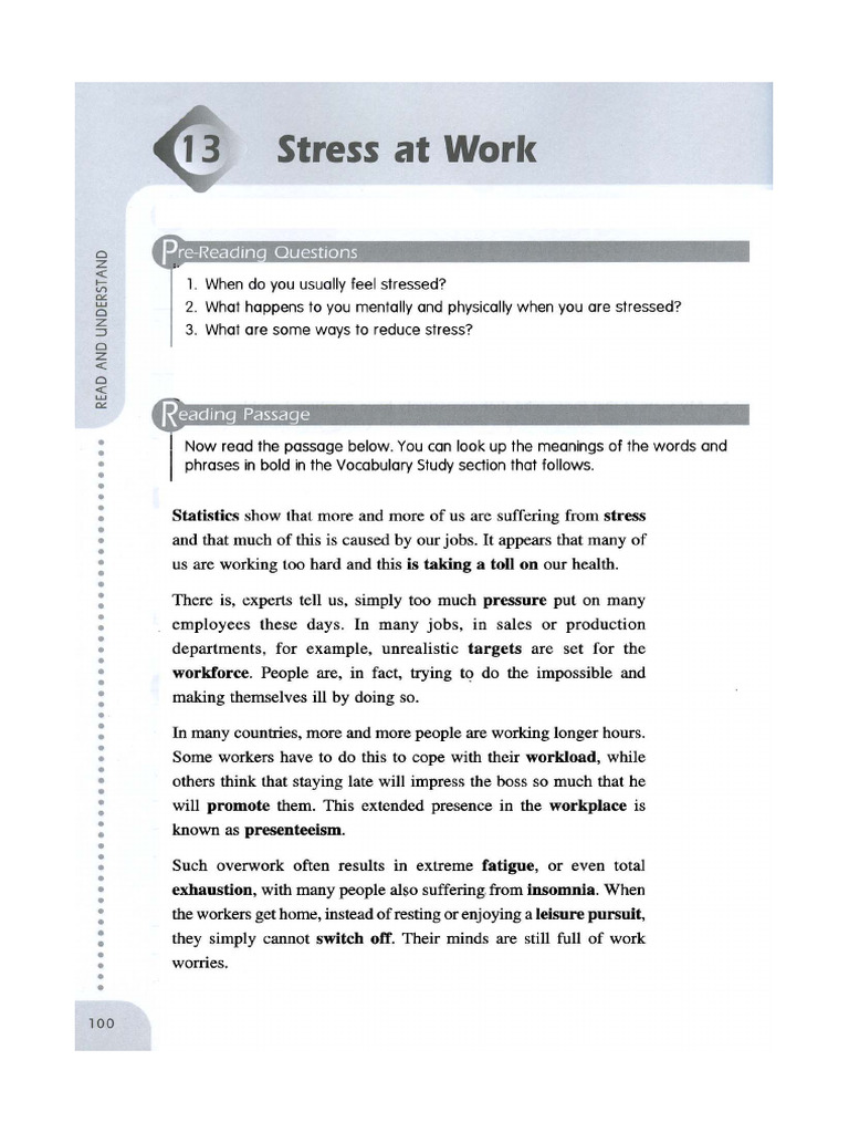 Stress at Work | PDF