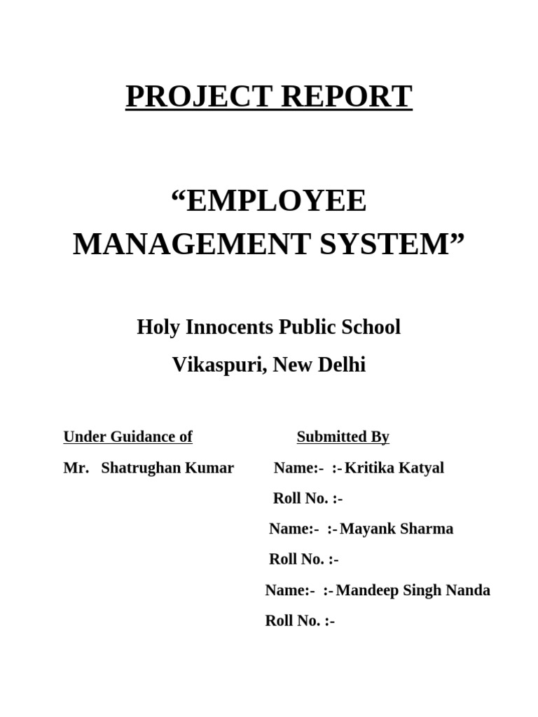 EMPLOYEE Managment - Docx (Final) (1) - MAYANK | PDF | Histogram | Chart