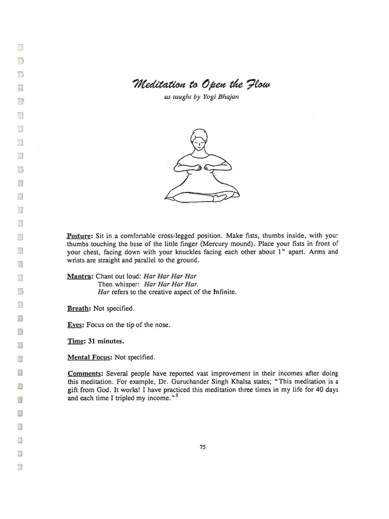 Meditation To Open The Flow | PDF