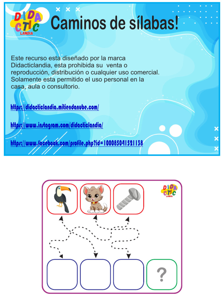 Caminos de Sílabas | PDF