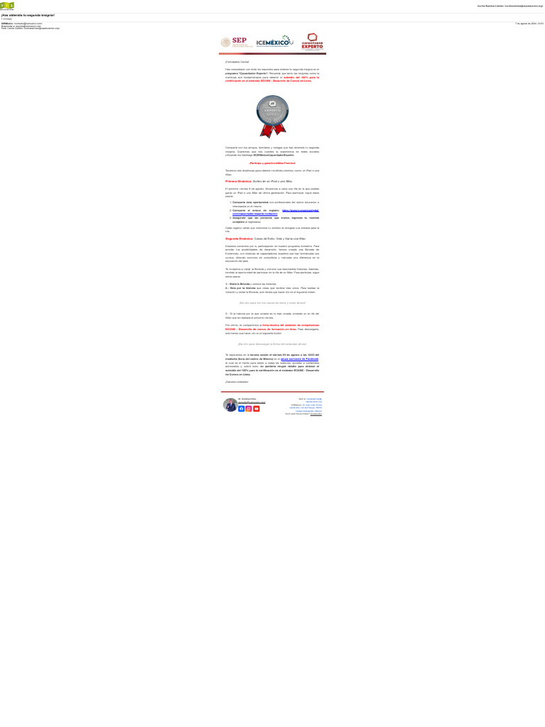 Primera Dinámica:: ¡Has Obtenido Tu Segunda Insignia! | PDF