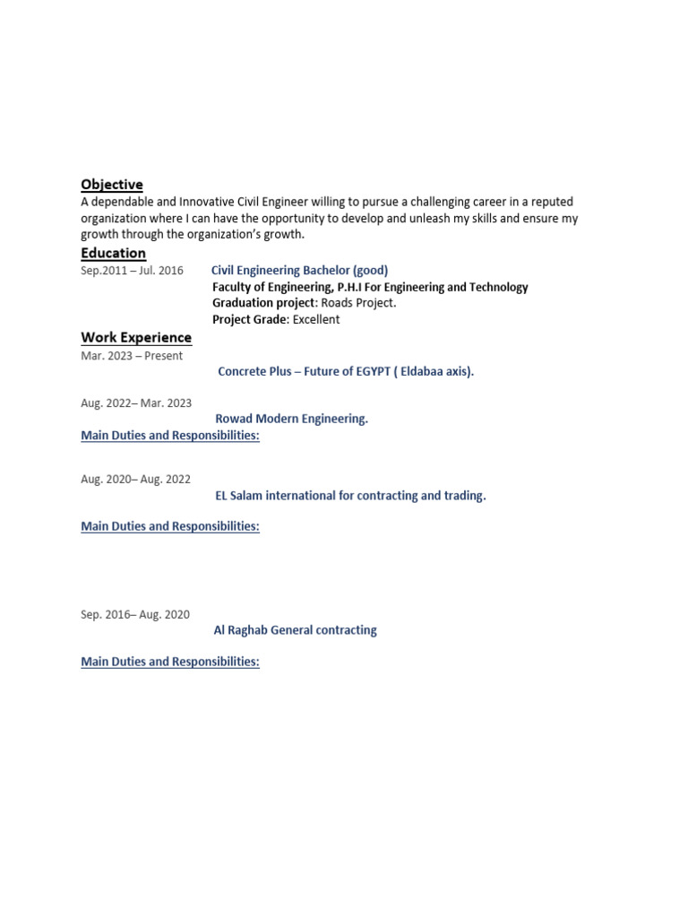 Ahmed Sobhy CV | PDF