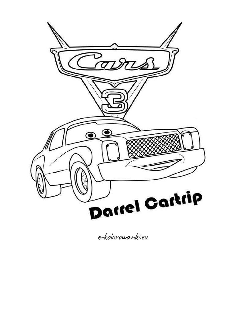 Kolorowanka Auta Darrell Cartrip | PDF